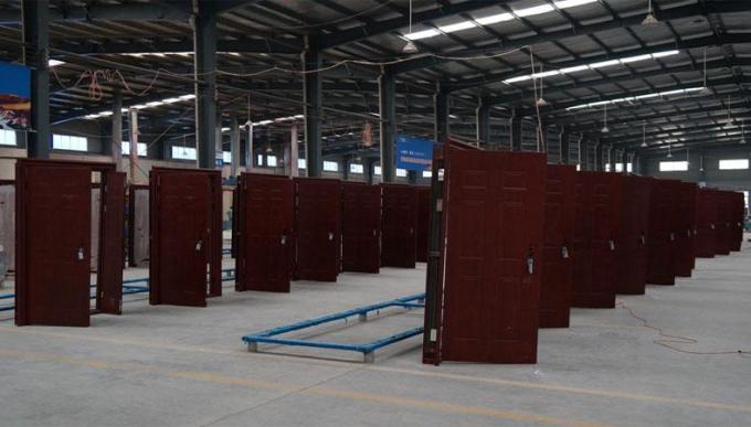 65/70mm Thick Unequal Leaf Cast Alu. Fireproof Entry Door With Solid ...