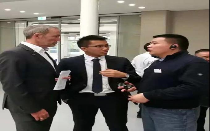 Yan Pengyang, founder of Zhongwo door Industry, went to Germany to ...