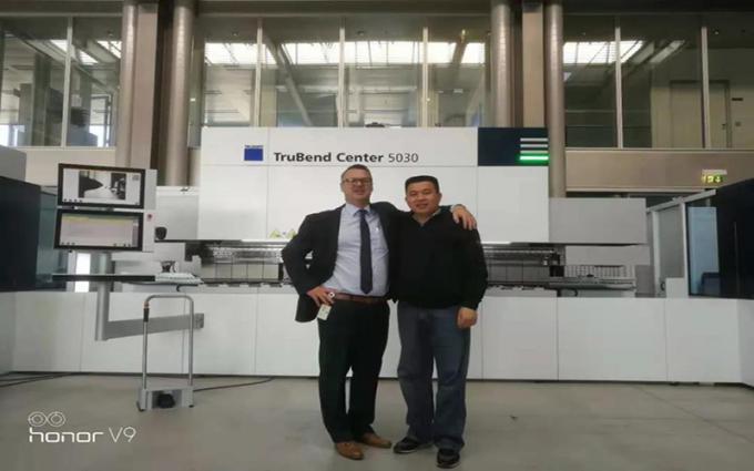 Yan Pengyang, founder of Zhongwo door Industry, went to Germany to ...
