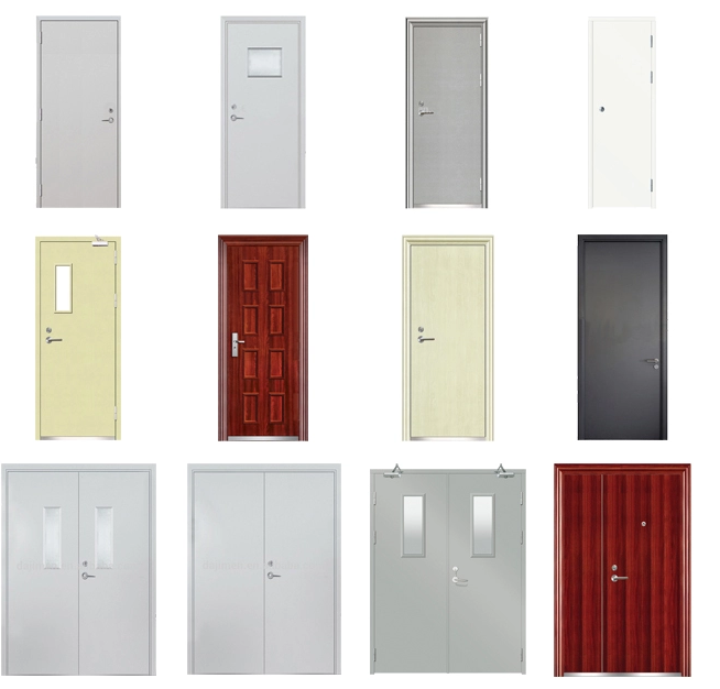 Intertek Honeycomb 50mm Leaf Steel Fire Exit Doors